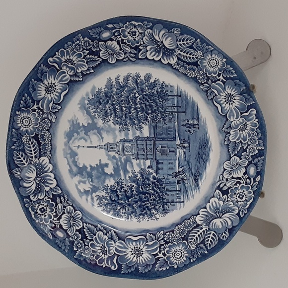 Enoch Wedgewood & Co | Dining | Liberty Blue Ironstone Transferware ...